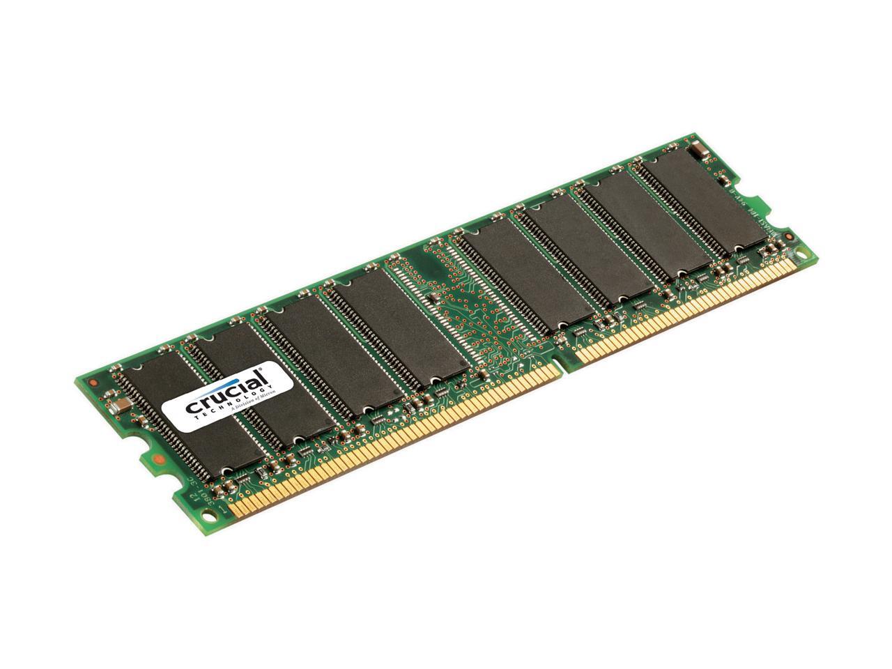 Crucial 1GB DDR 400 (PC 3200) Desktop Memory Model CT12864Z40B - Newegg.com