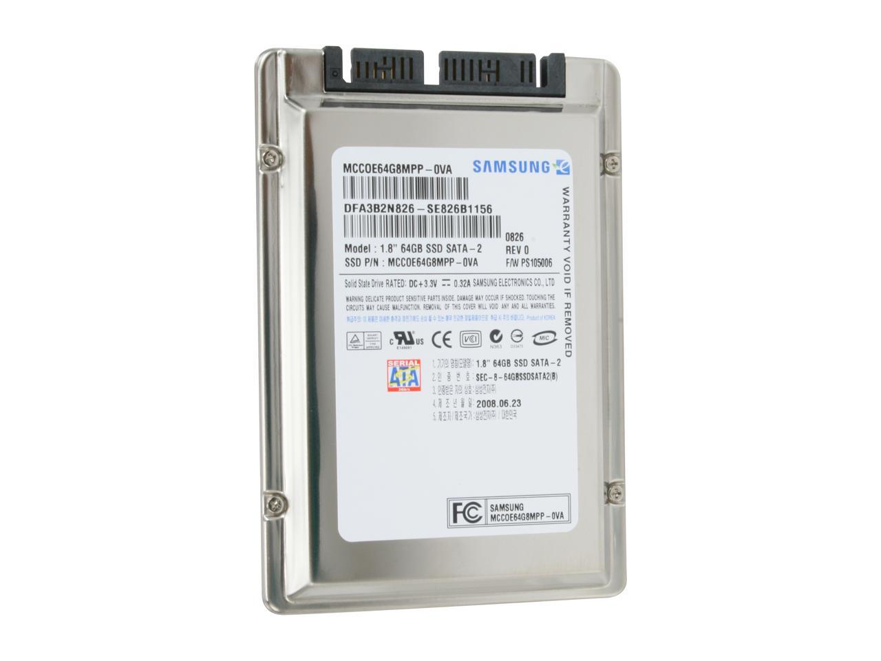 SAMSUNG 64GB SATA II SLC Internal Solid State Drive (SSD) MCCOE64G8MPP ...