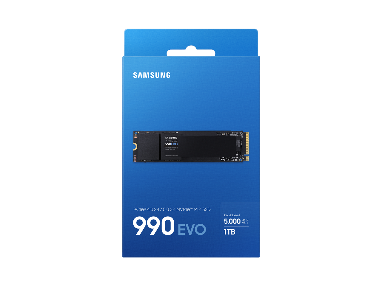 SAMSUNG SSD 990 EVO 1TB, PCIe 5.0 M.2 2280, Seq. Read Speeds Up-to 5 ...