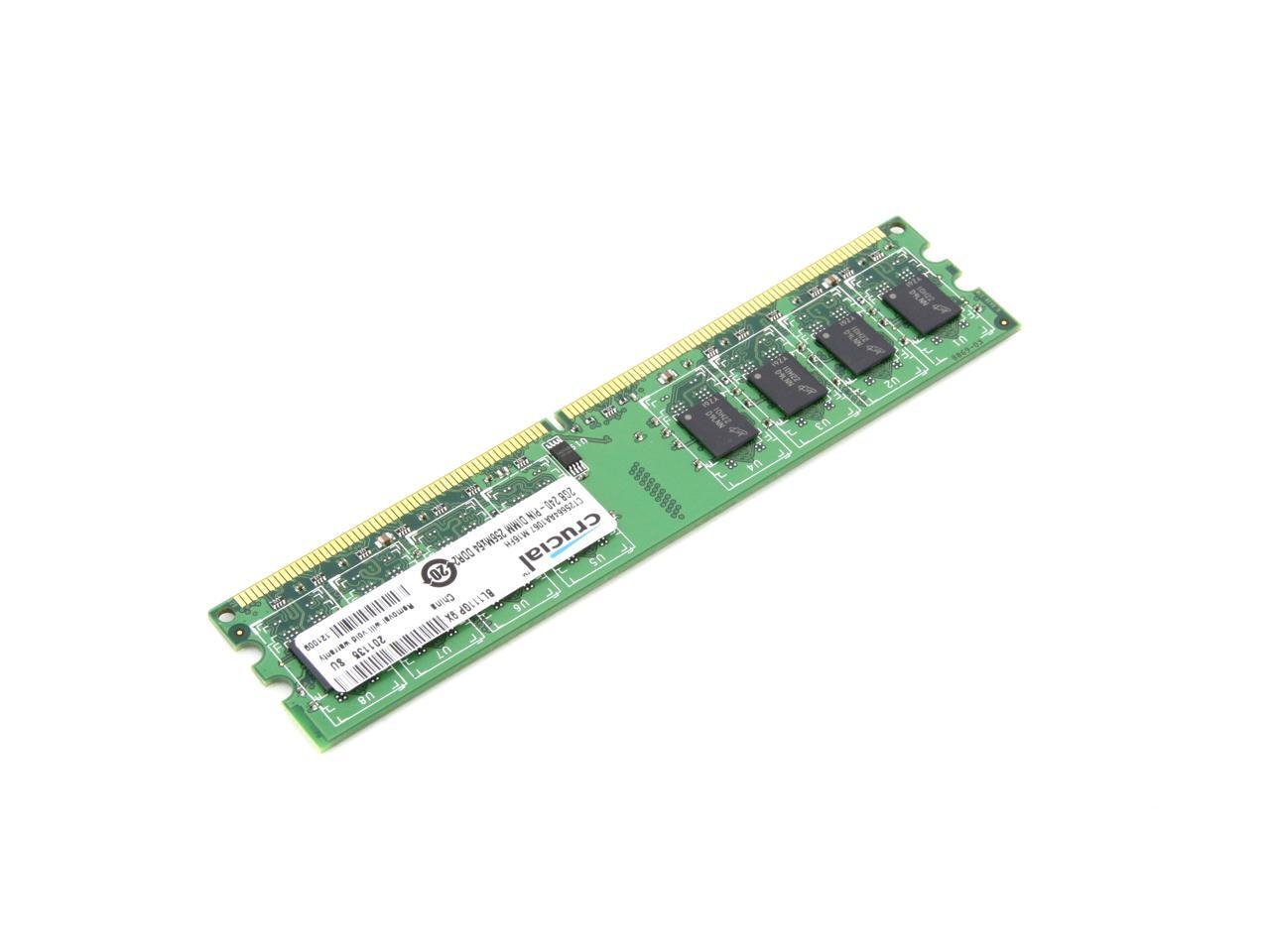 Crucial 2GB DDR2 1066 (PC2 8500) Desktop Memory Model CT25664AA1067 ...