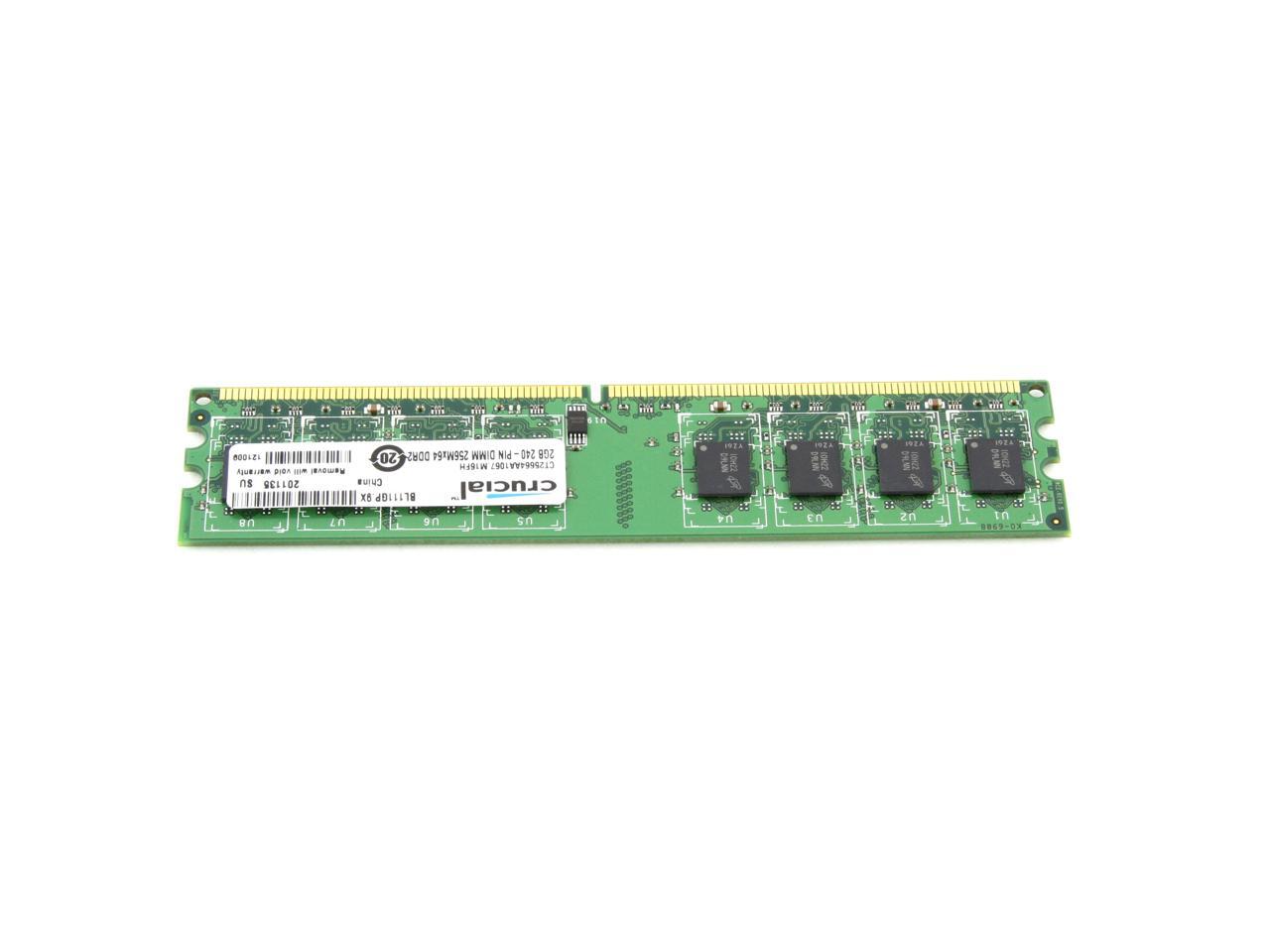 Crucial 2GB DDR2 1066 (PC2 8500) Desktop Memory Model CT25664AA1067 ...