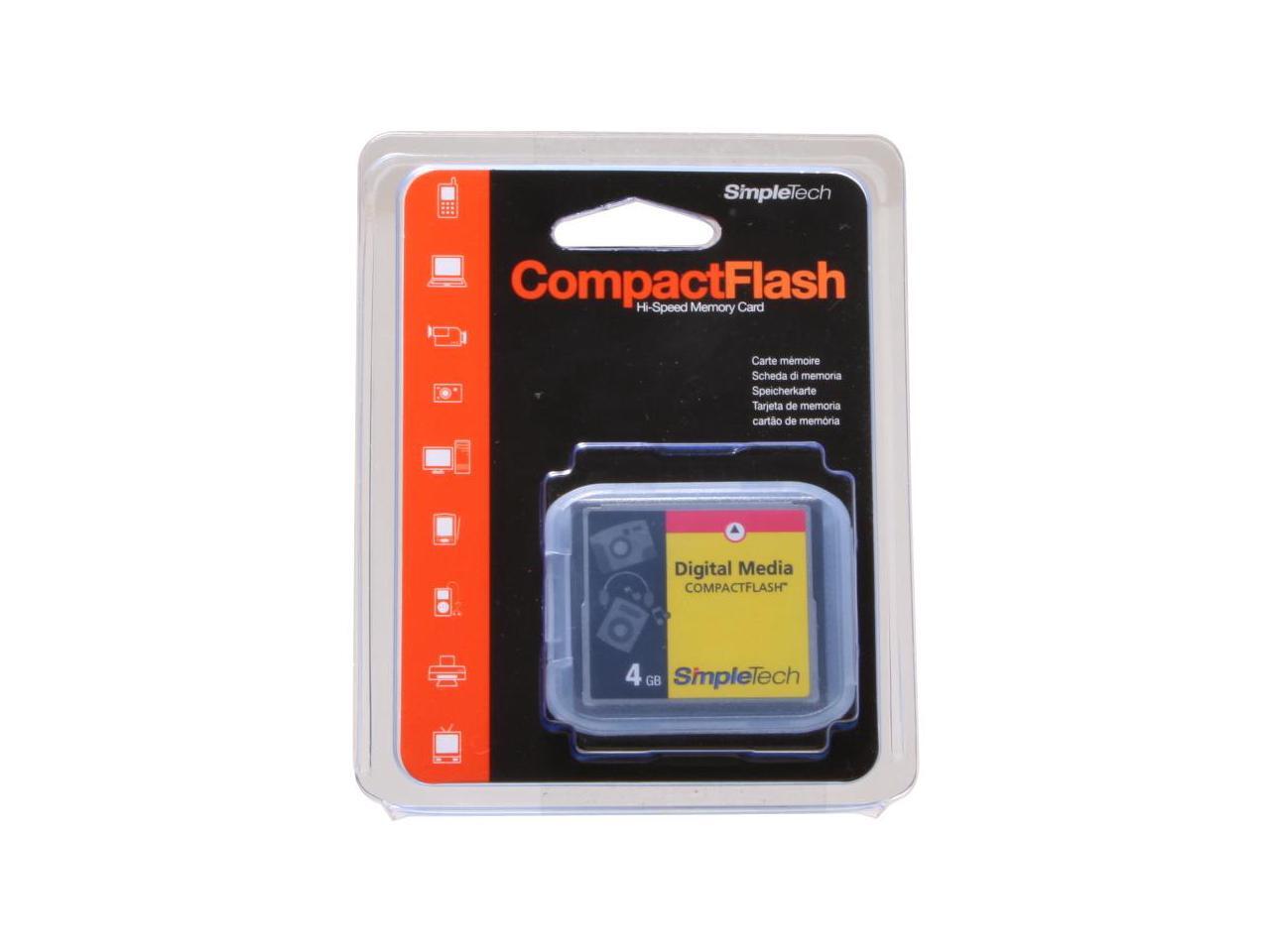 SimpleTech 4GB Compact Flash (CF) Flash Card Model STI-CF/4GB - Newegg.com