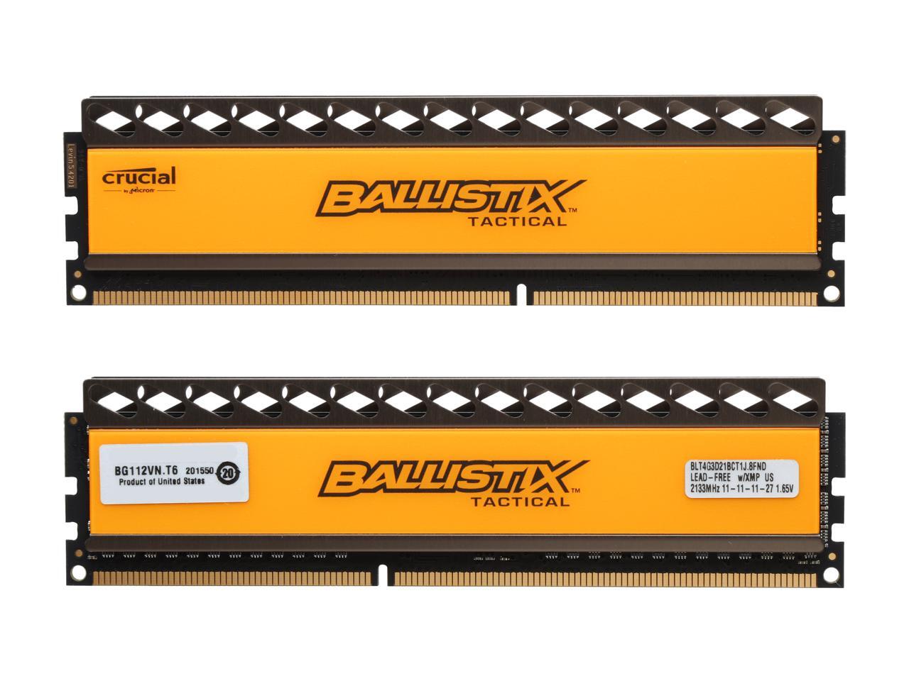 Ballistix Tactical 16GB (4 x 4GB) DDR3 2133 (PC3 17000) Memory (Desktop ...