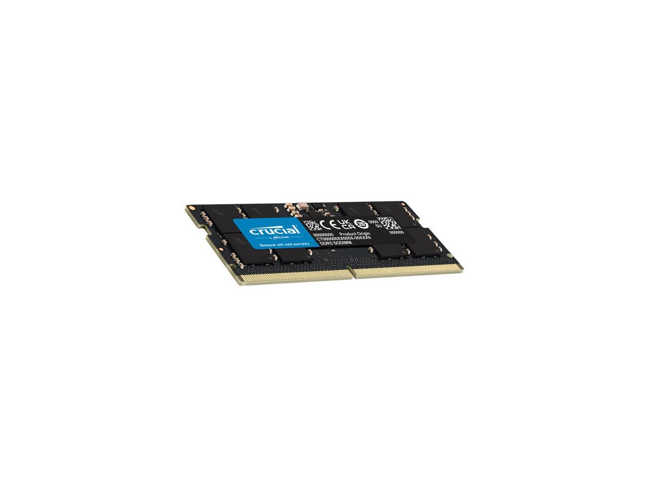 Crucial 64GB (2 x 32GB) 262-Pin DDR5 SO-DIMM DDR5 5200 (PC5 41600 ... Crucial 64GB (2 x 32GB) 262-Pin DDR5 SO-DIMM DDR5 5200 (PC5 41600 ...