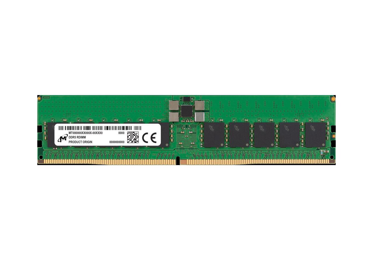 Micron 32GB Server Workstation Memory - DDR5 4800MHz - RDIMM ...