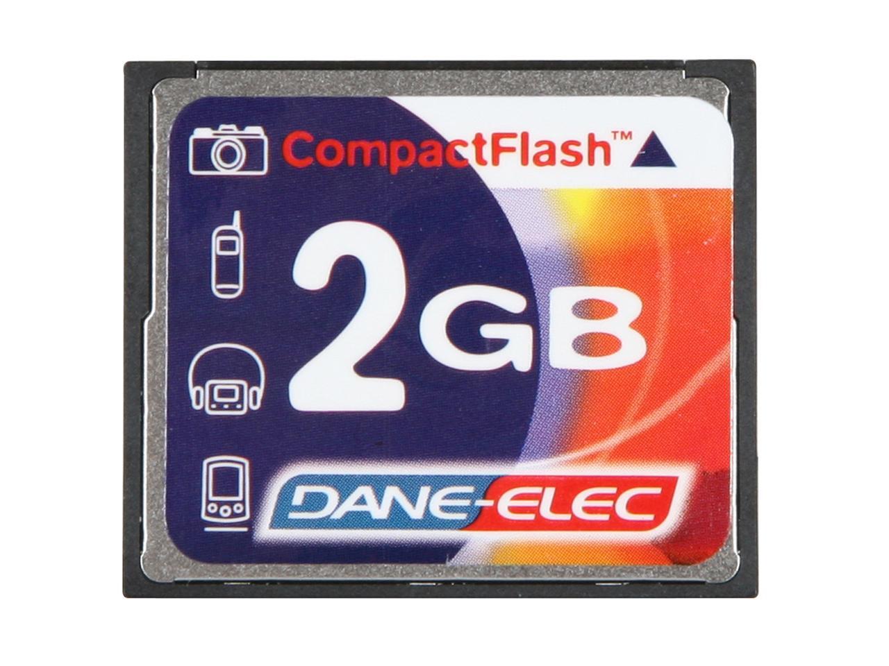 DANE-ELEC 2GB Compact Flash (CF) Flash Card Model DA-CF-2048-R - Newegg.com