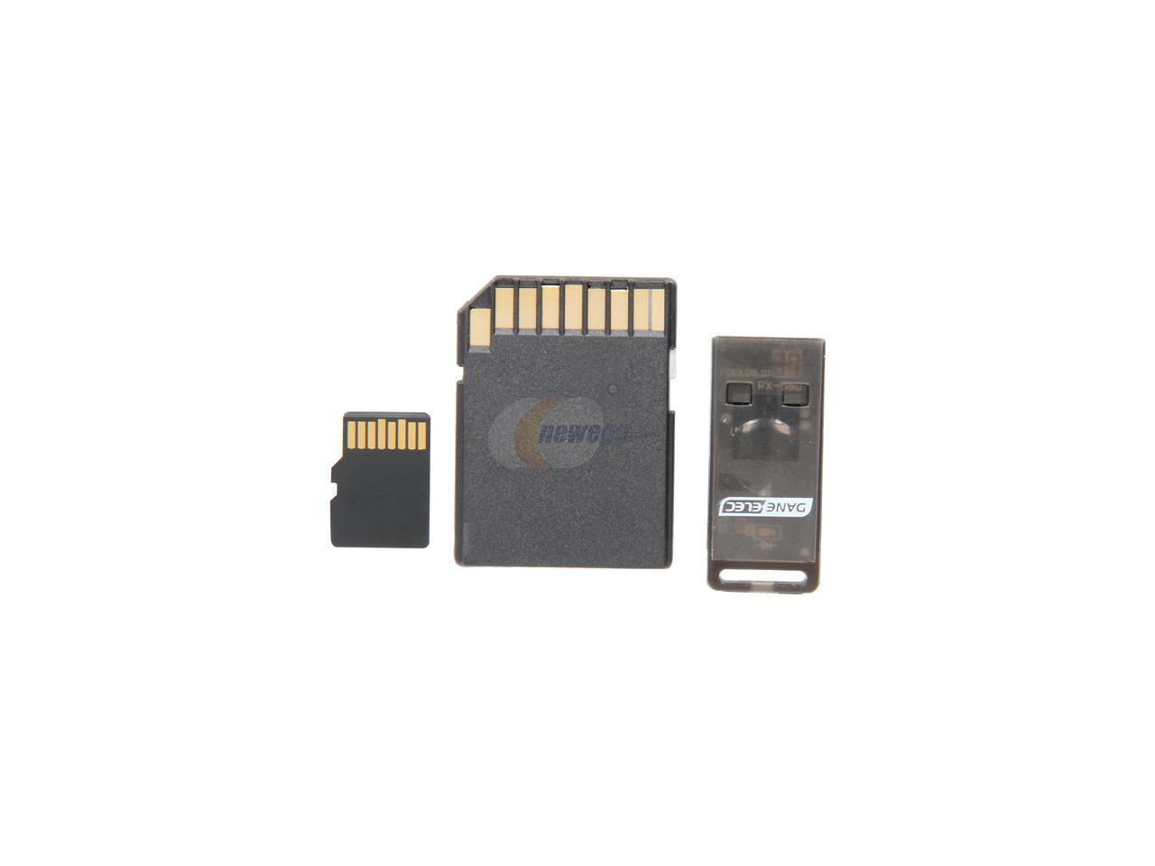 DANE-ELEC 16GB microSDHC Flash Card Universal Connectivity Kit with SD ...