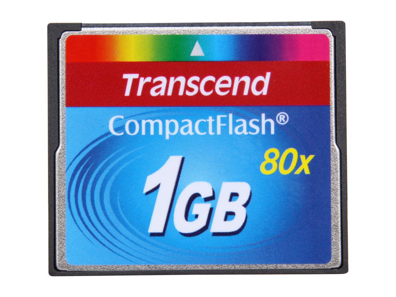 Transcend 1GB Compact Flash (CF) Flash Card Model TS1GCF80 - Newegg.com