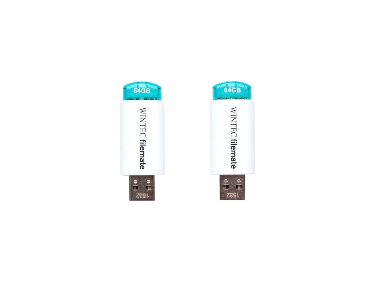 Wintec 64GB FileMate Mini Plus USB Flash Drives (Two-Pack ...