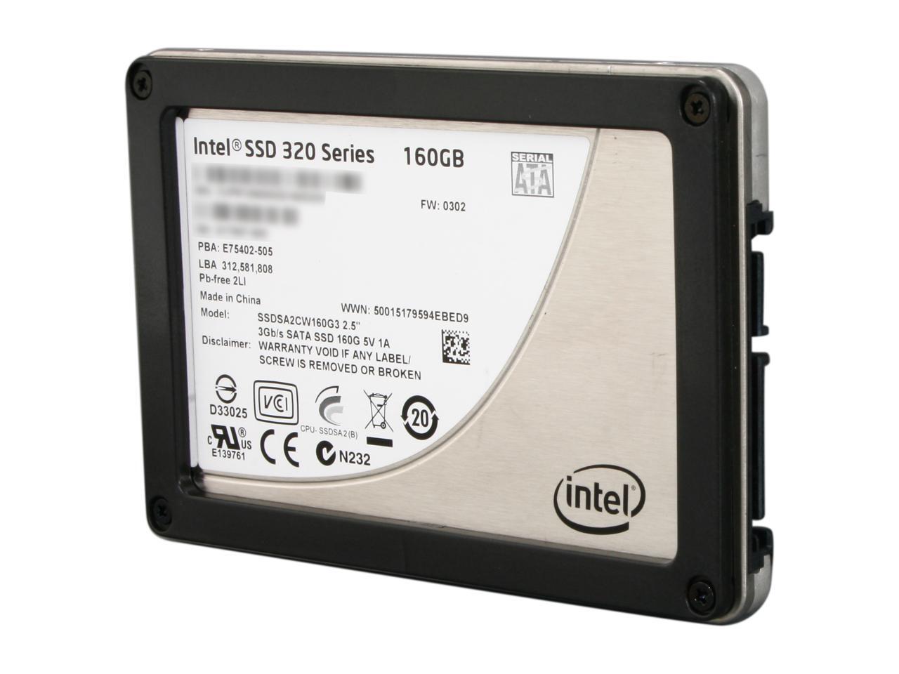 Intel 320 Series 2.5" 160GB SATA II MLC Internal Solid State Drive (SSD ...