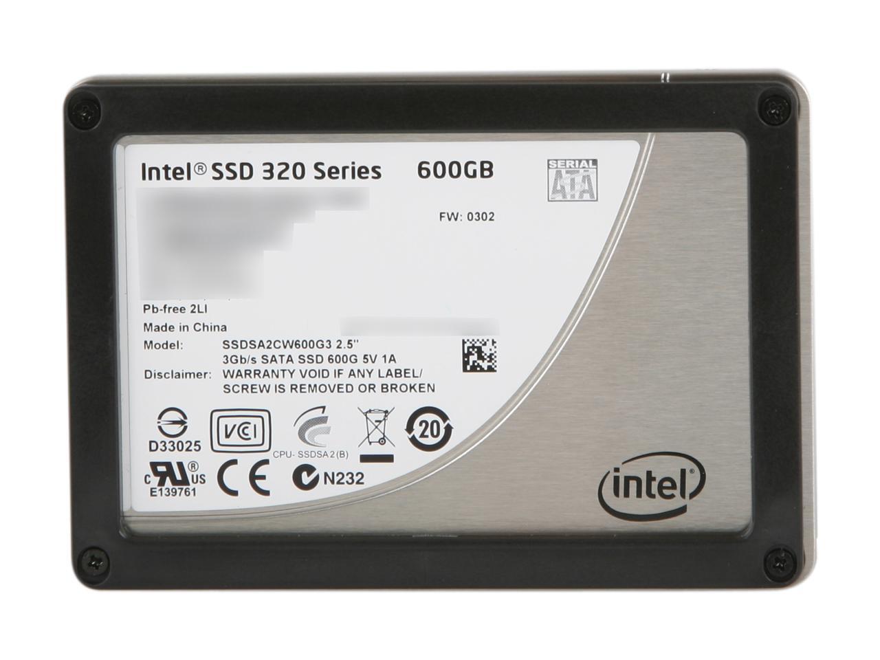 Intel 320 Series 2.5" 600GB SATA II MLC Internal Solid State Drive (SSD ...