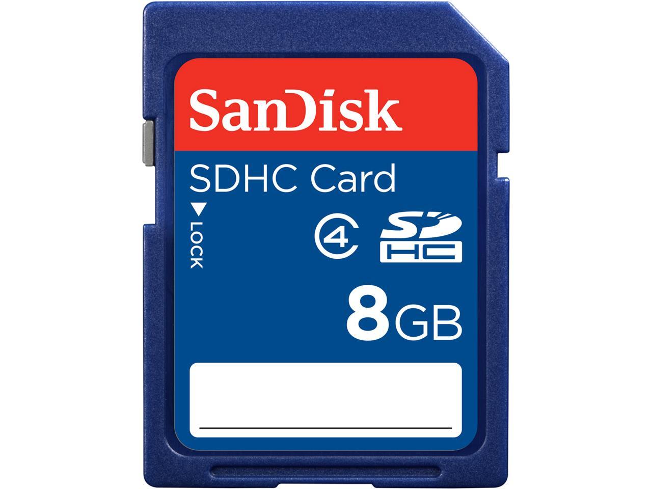 SanDisk 8GB Secure Digital High-Capacity (SDHC) Flash Card Model SDSDB ...