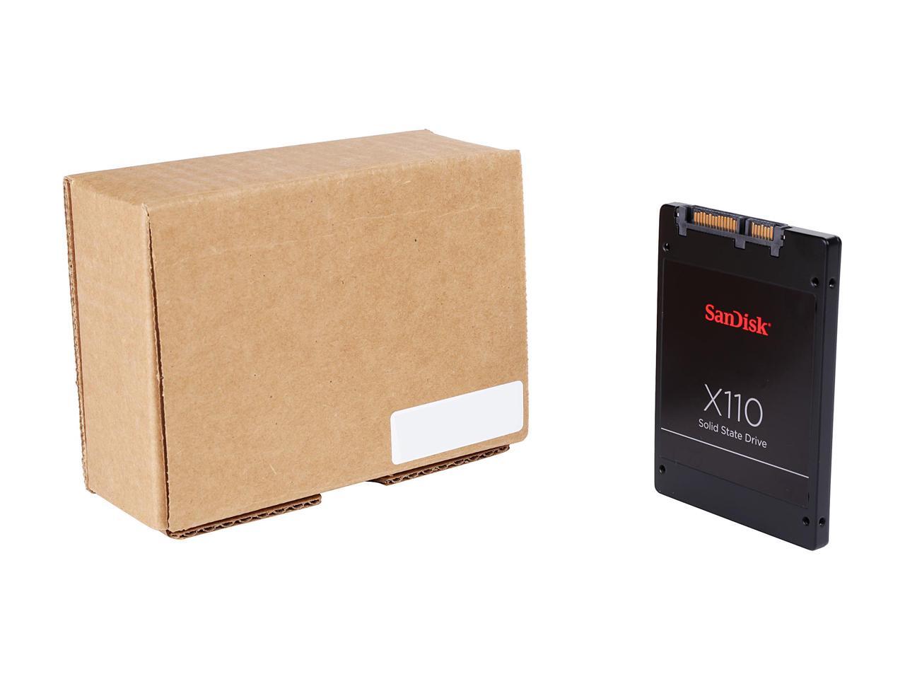 Refurbished: SanDisk X110 2.5" 256GB SATA III MLC Internal Solid State ...