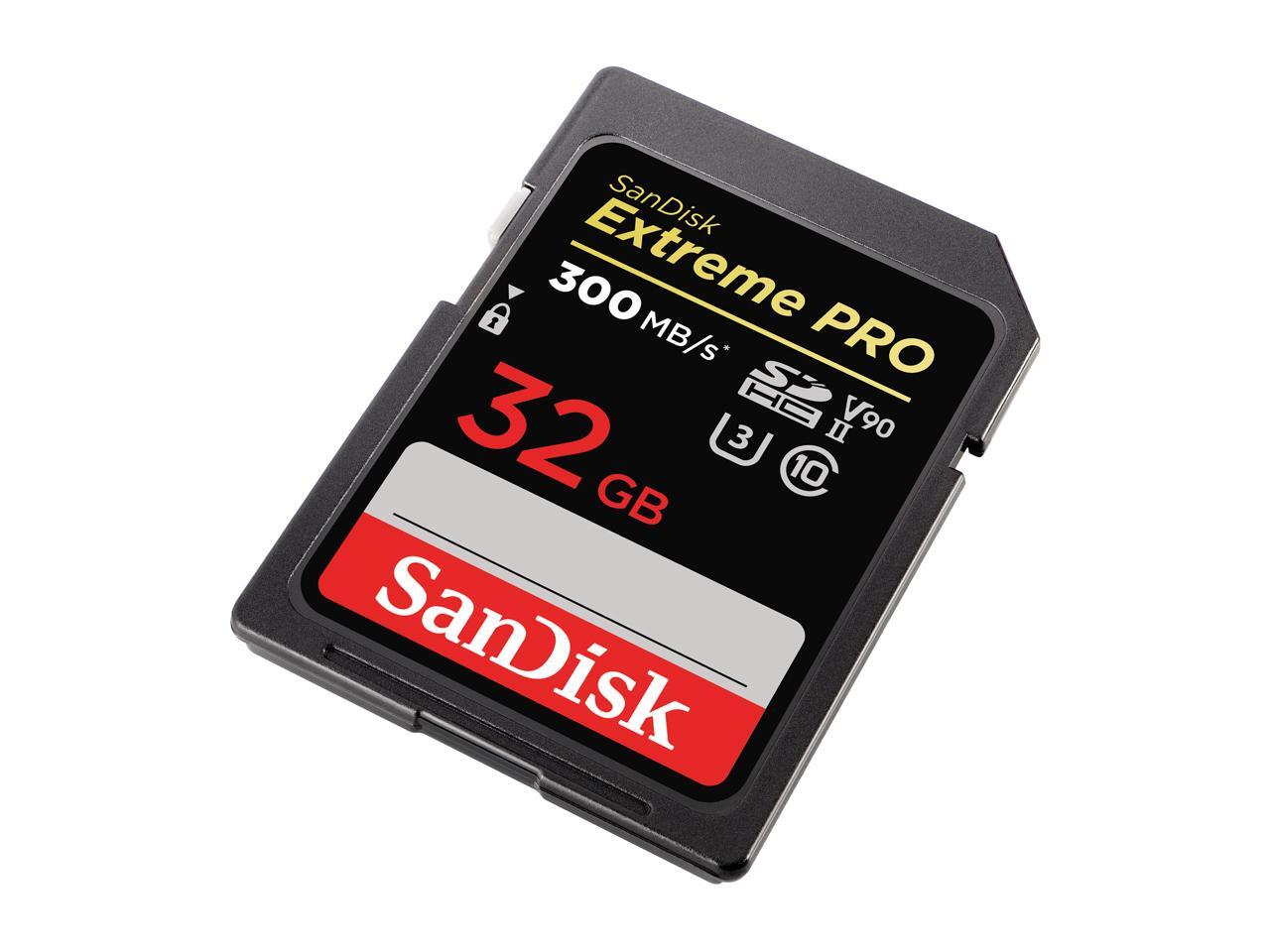 SanDisk 32GB Extreme Pro SDHC UHS-II Memory Card, Speed Up to 300MB/s ...
