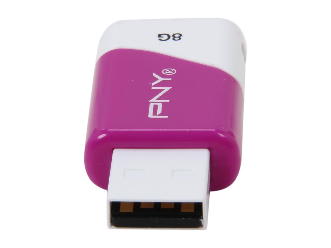 PNY Compact Attaché 8GB USB 2.0 Flash Drive (Purple) - Newegg.com