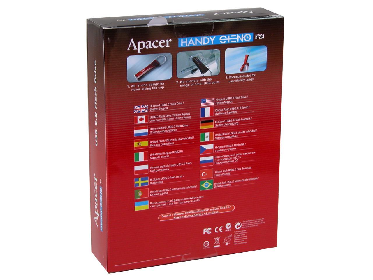 Apacer Handy Steno HT203 4GB Flash Drive (USB2.0 Portable) - Newegg.com