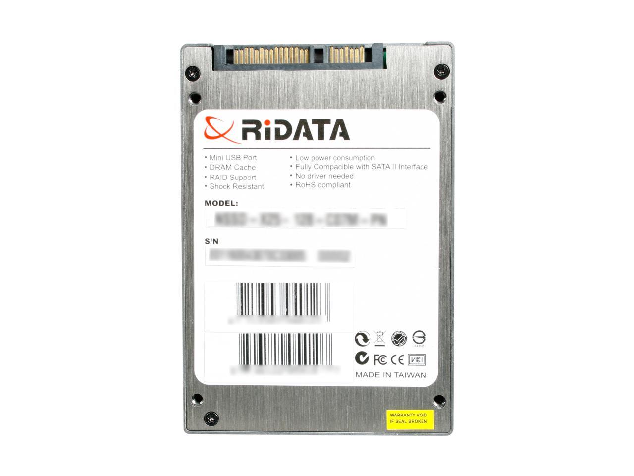 RiDATA X Series 2.5" 128GB SATA II MLC Internal Solid State Drive (SSD ...