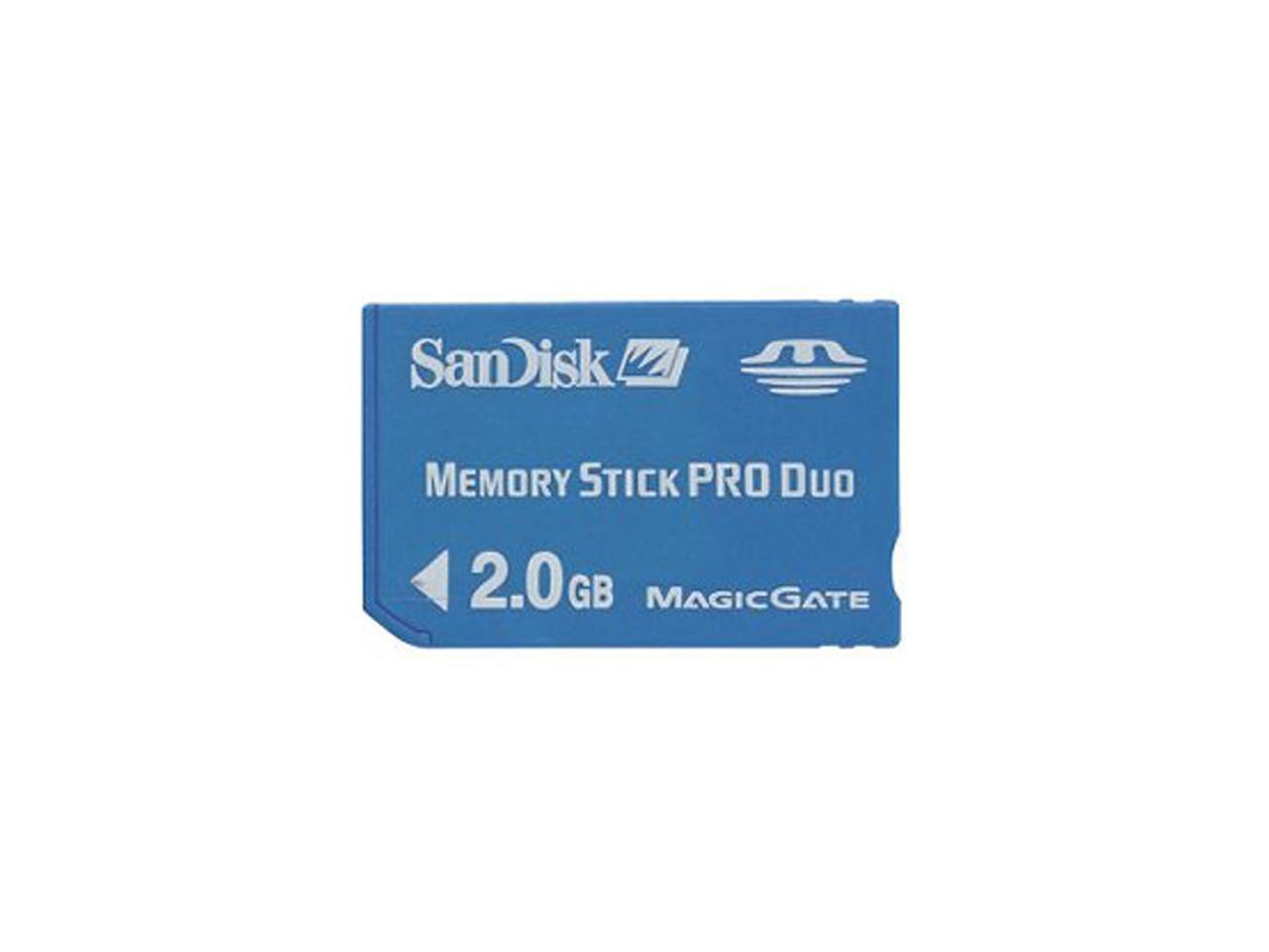 SanDisk 2GB Memory Stick Pro Duo (MS Pro Duo) Flash Card Model SDMSPD ...