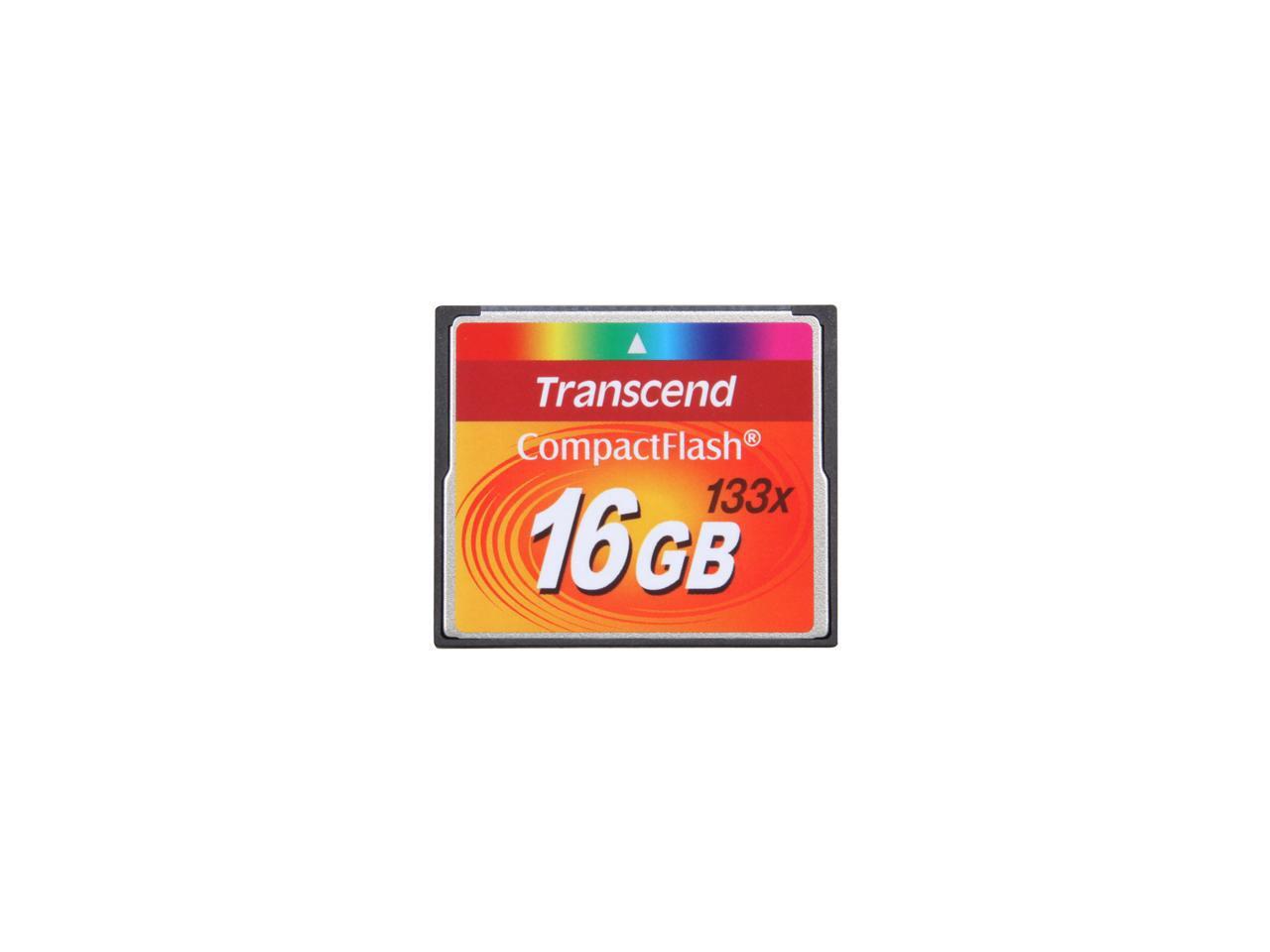 Transcend 16GB Compact Flash (CF) Flash Card Model TS16GCF133 - Newegg.com