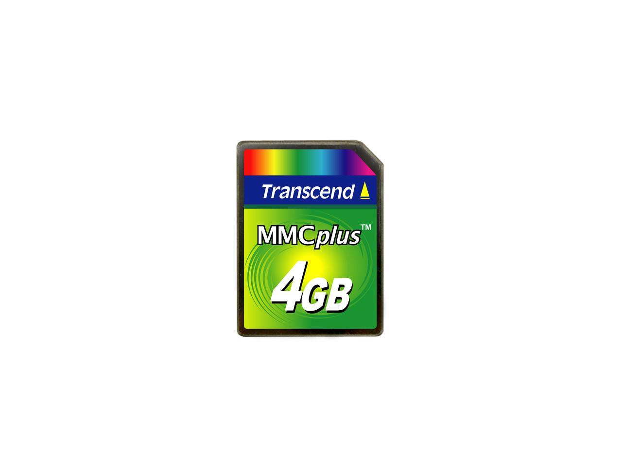 Transcend 4GB MultiMedia (MMC plus) Plus Flash Card Model TS4GMMC4 ...