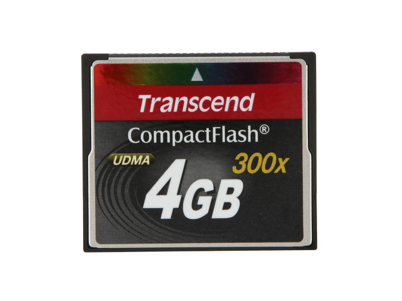 Transcend 4GB Compact Flash (CF) Flash Card Model TS4GCF300 - Newegg.com