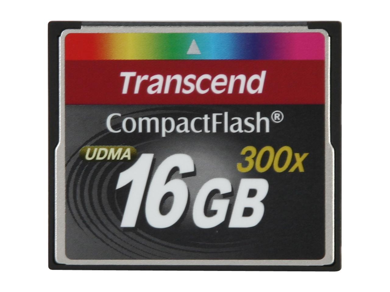 Transcend 16GB Compact Flash (CF) Flash Card Model TS16GCF300 - Newegg.com