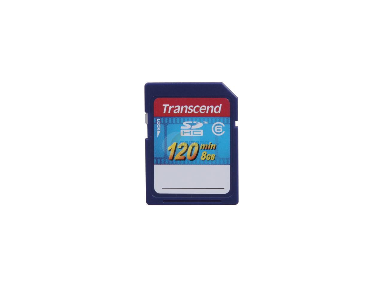 Transcend 8GB Secure Digital High-Capacity (SDHC) Memory Card Model ...