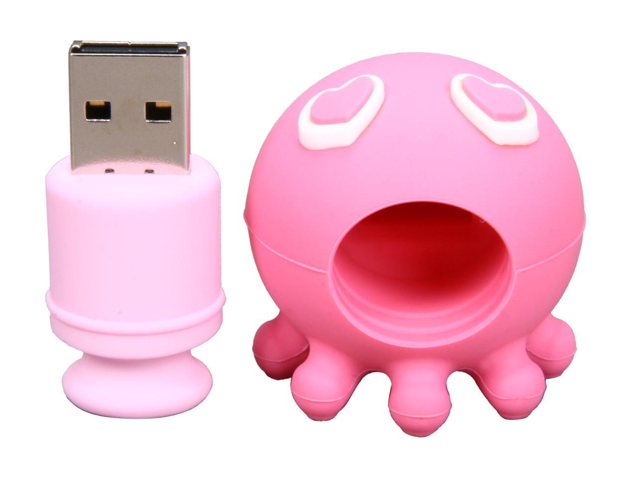ADATA Theme Series 8GB Kissing Octopus Couple USB 2.0 Flash Drive (Pink ...