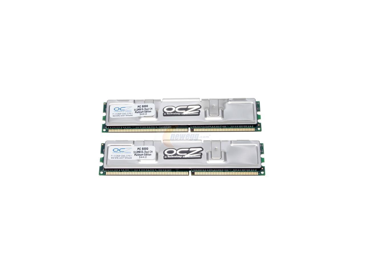 OCZ EL Platinum DFI nF4 Special 1GB (2 x 512MB) DDR 625 (PC 5000) Dual ...