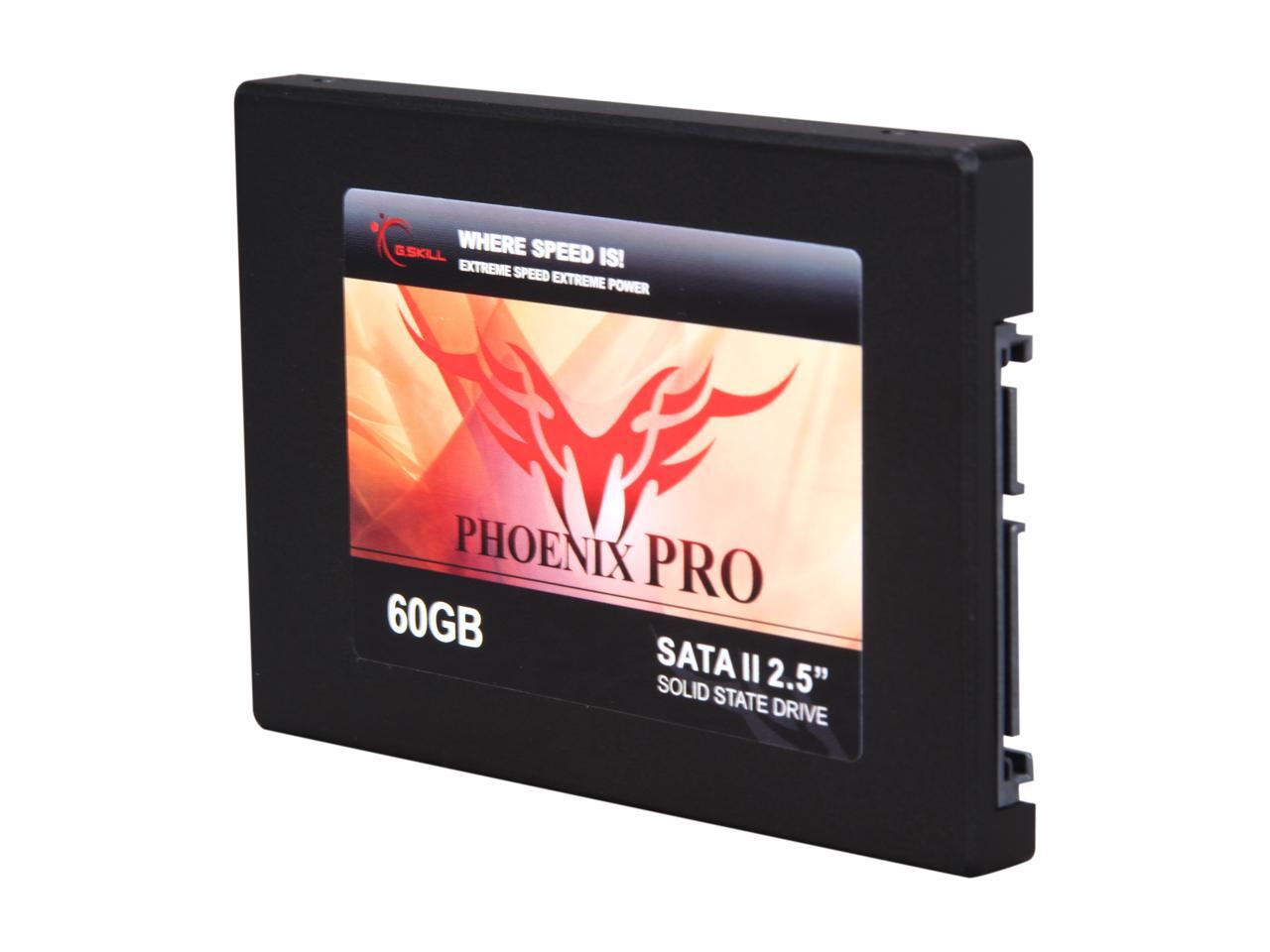 G.SKILL Phoenix Pro Series 2.5" 60GB SATA II MLC Internal Solid State ...