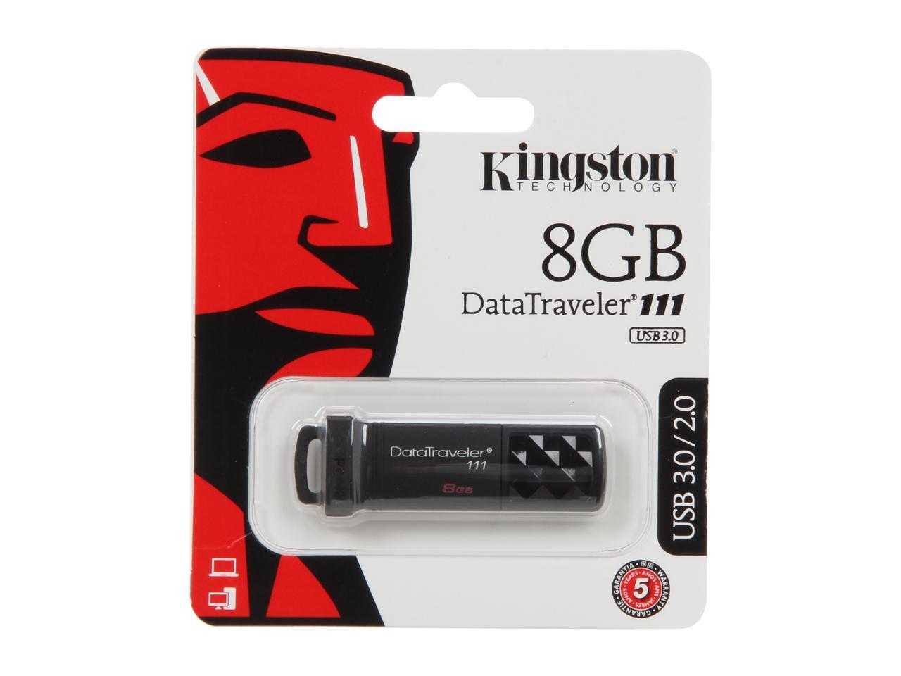 Kingston DataTraveler 111 8GB USB 3.0 Flash Drive - Newegg.com