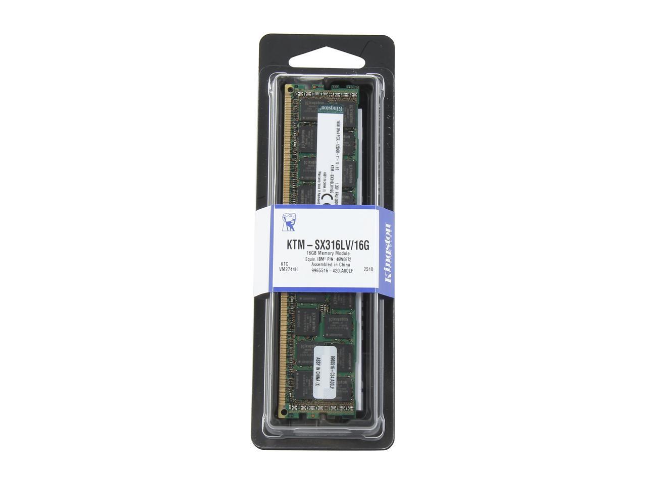 Kingston 16GB ECC Registered DDR3 1600 (PC3 12800) Server Memory Model ...
