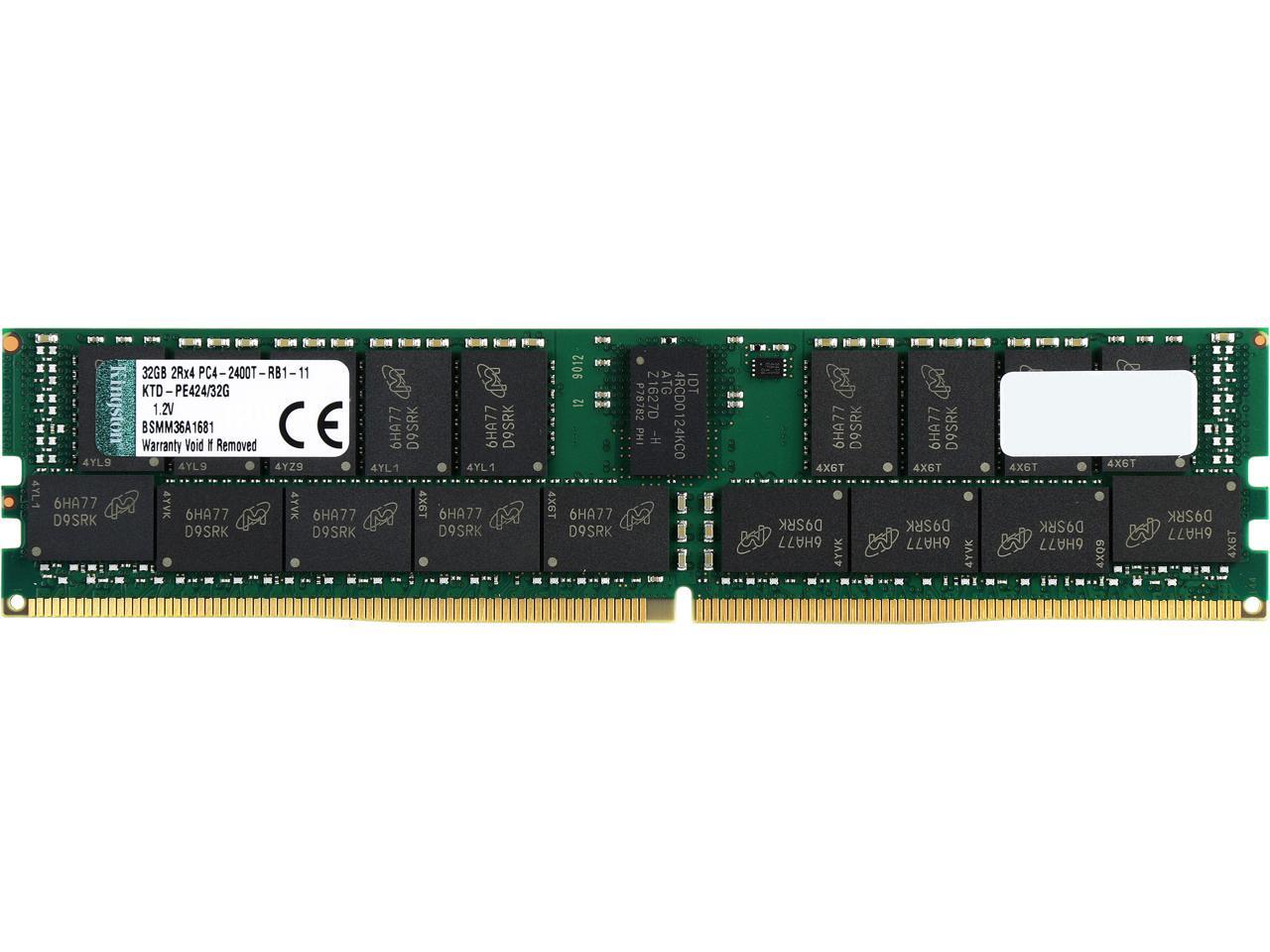 Kingston 32GB (1 x 32GB) DDR4 2400 RAM (System Specific Memory) ECC Reg ...