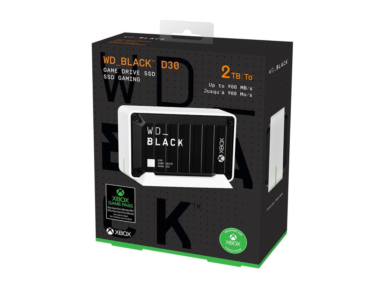 Western Digital WD_BLACK D30 2TB USB 3.2 Gen 2 (Type-C) Game Drive SSD ...