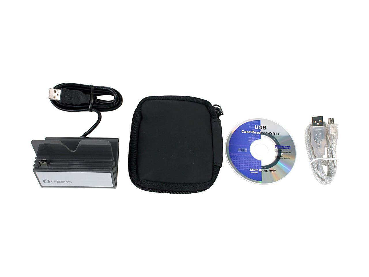 i-rocks IR-5200 SILVER 10-in-1 USB 2.0 Card Reader - Newegg.com