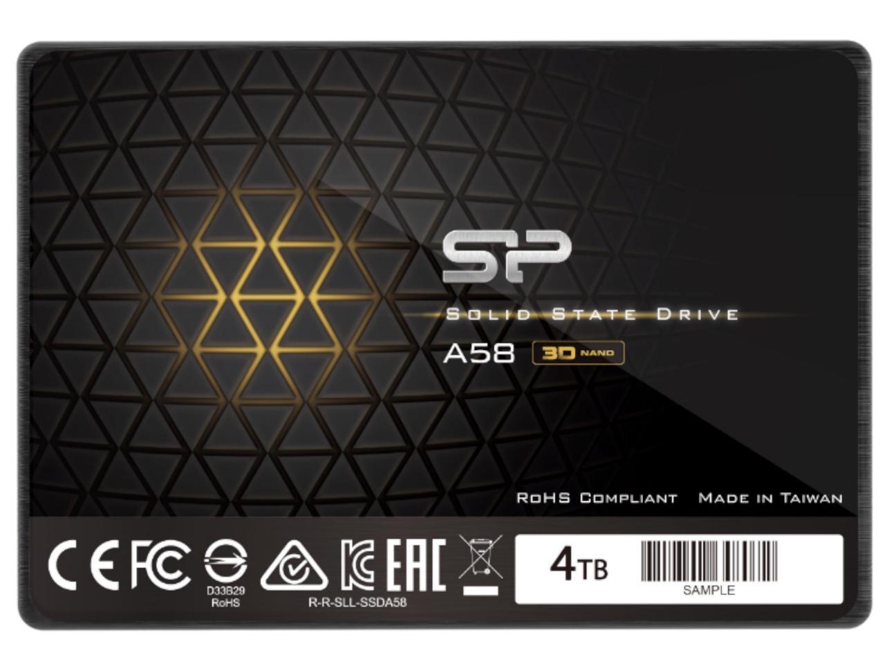 Silicon Power 4TB SSD 3D NAND A55 SLC Cache Performance Boost SATA III ...