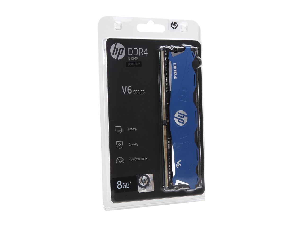 HP V6 8GB 288-Pin DDR4 SDRAM DDR4 3000 (PC4 24000) Desktop Memory Model ...