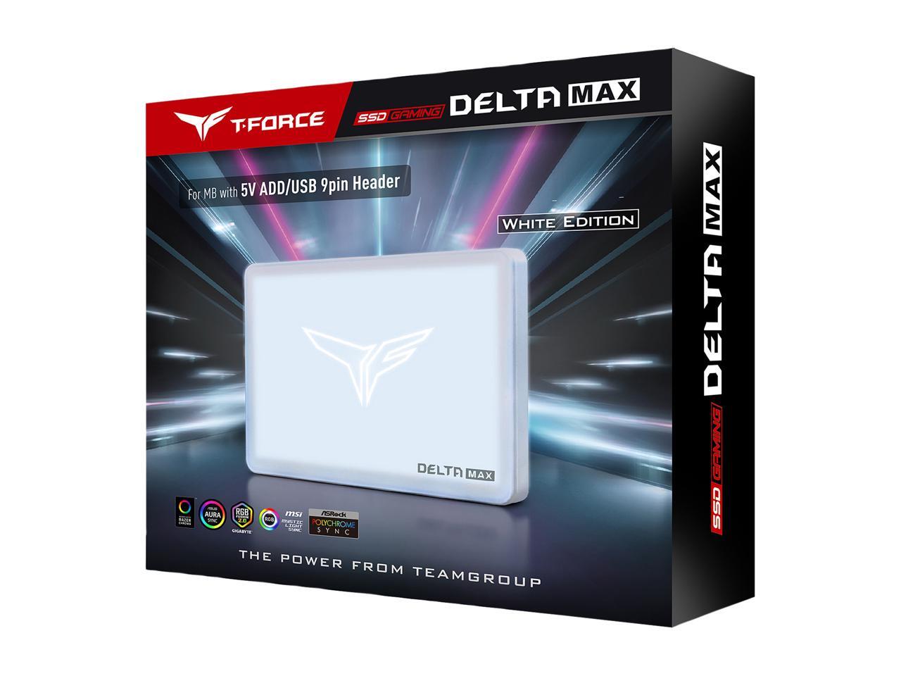 Team Group T-FORCE DELTA MAX WHITE RGB 2.5" 1TB SATA III 3D NAND ...