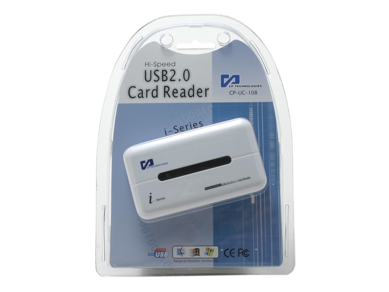 CP TECHNOLOGIES i-Series CP-UC-108 19-in-1 USB 2.0 Card Reader - Newegg.com