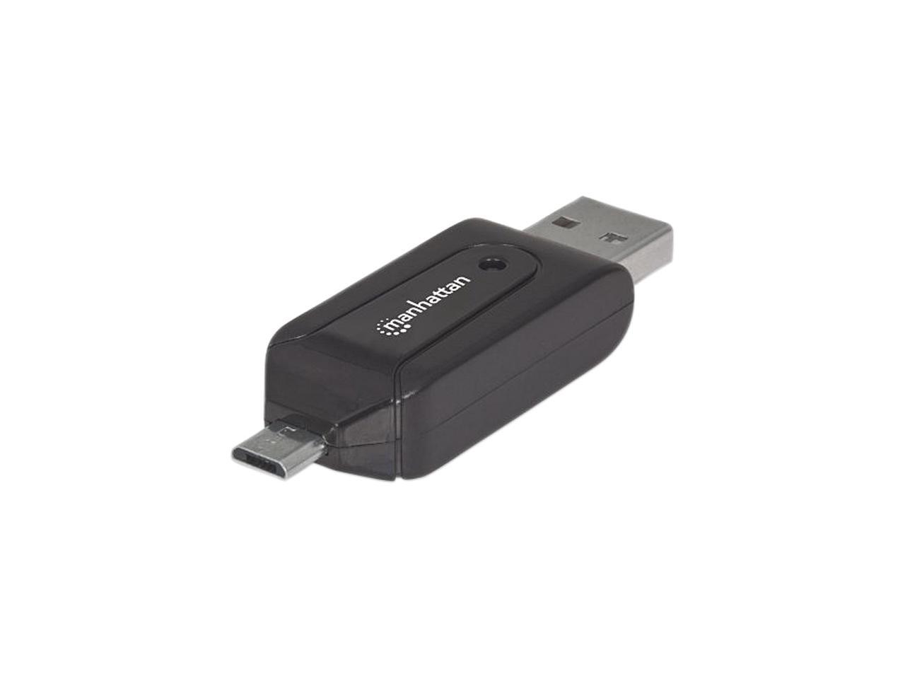 Manhattan imPORT Reader, Mobile OTG Adapter, 1-Port USB 2.0 to Micro ...