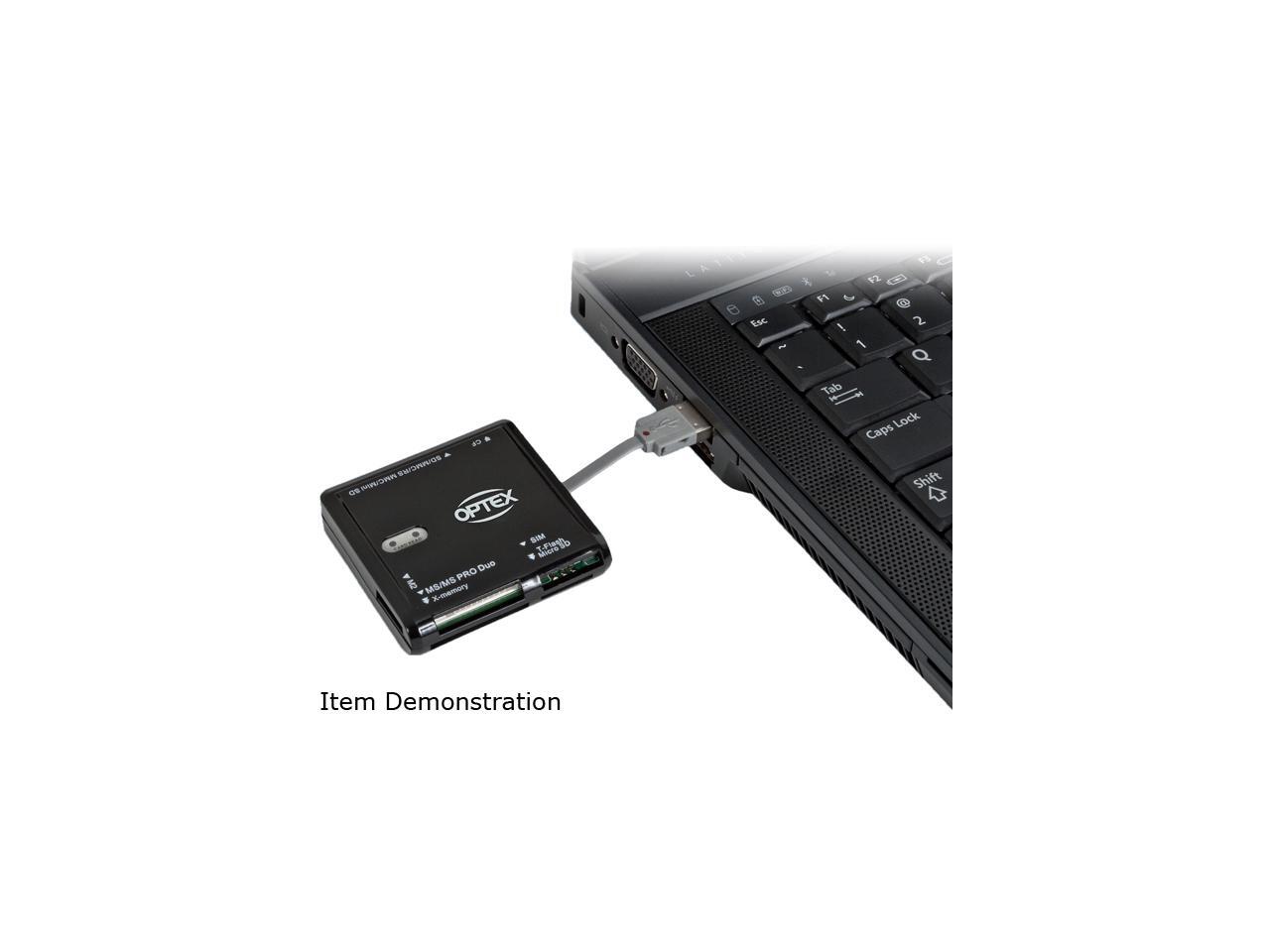 Optex OR500 72-in-1 High Speed Memory Card Reader with Sim Card Slot ...