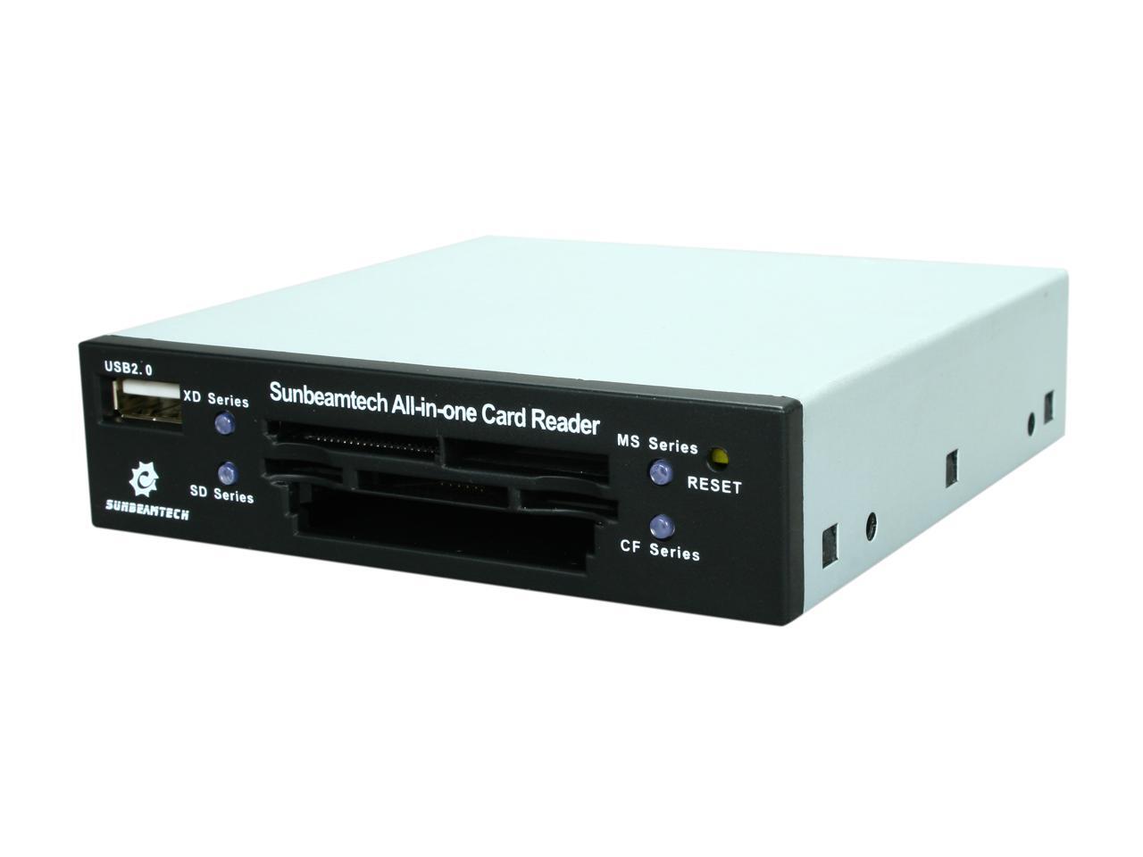 Sunbeam PL-AIO-BK All-in-one USB 2.0 3.5" Drive Bay Card Reader ...