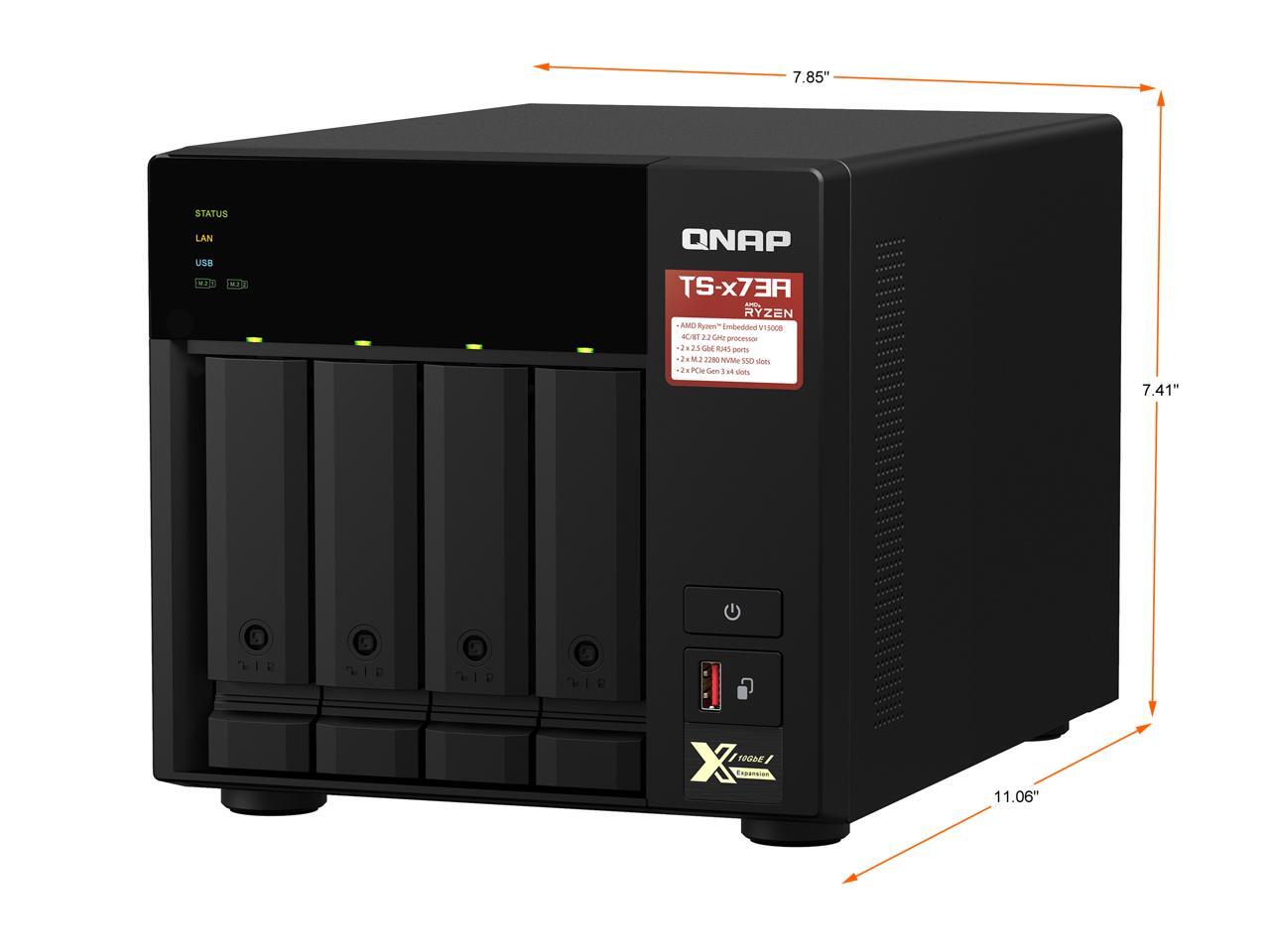 QNAP TS-473A-8G-US 4 Bay Ryzen Desktop NAS (Diskless) - Newegg.ca