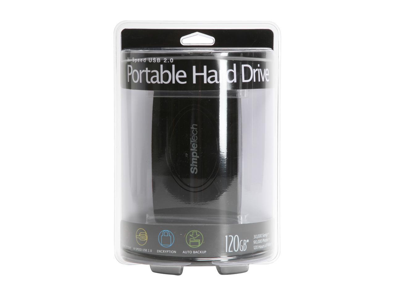 SimpleTech Portable 120GB USB 2.0 2.5" External Hard Drive (Designed by ...