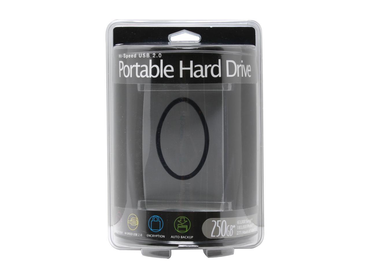 SimpleTech SimpleDrive Portable 250GB USB 2.0 2.5" External Hard Drive ...