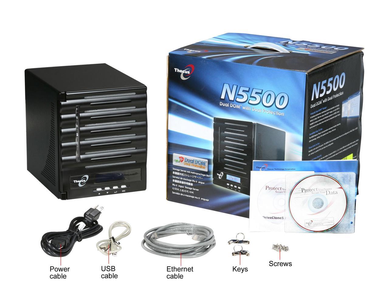 Thecus N5500 Dual DOM with Dual Protection (NAS server) - Newegg.com