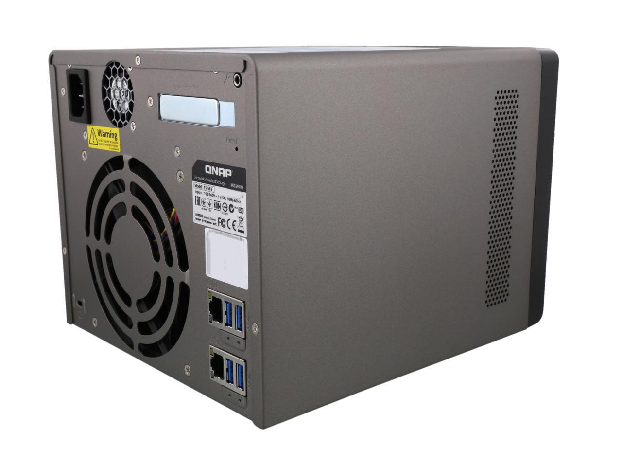 QNAP TS-563-8G-US 5-Bay AMD 64bit x86-based NAS, Quad Core 2.0GHz, 8GB ... QNAP TS-563-8G-US 5-Bay AMD 64bit x86-based NAS, Quad Core 2.0GHz, 8GB ...