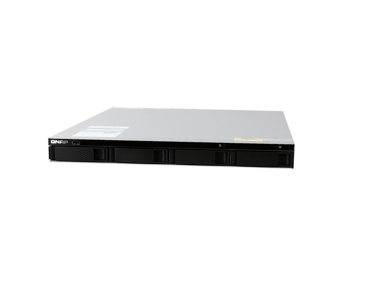 QNAP TS-463U-RP quad-core 10GbE 4-Bay Network Attached Storage (AMD ...