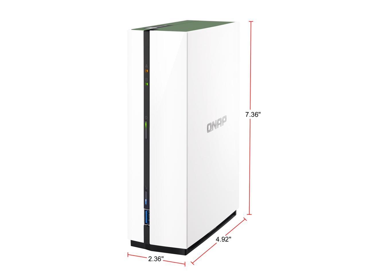 Qnap 1-bay NAS, ARM Quad-core 1.4GHz, 1GB DDR4 RAM, 3.5" SATA HDDs ...