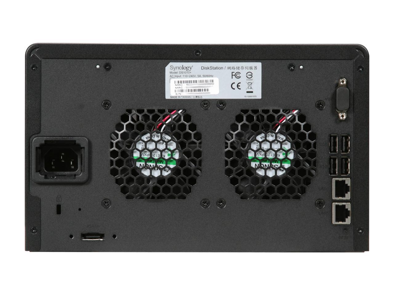 Synology DS1010+ Disk Station 5-bay All-in-1 NAS Server for Business ...